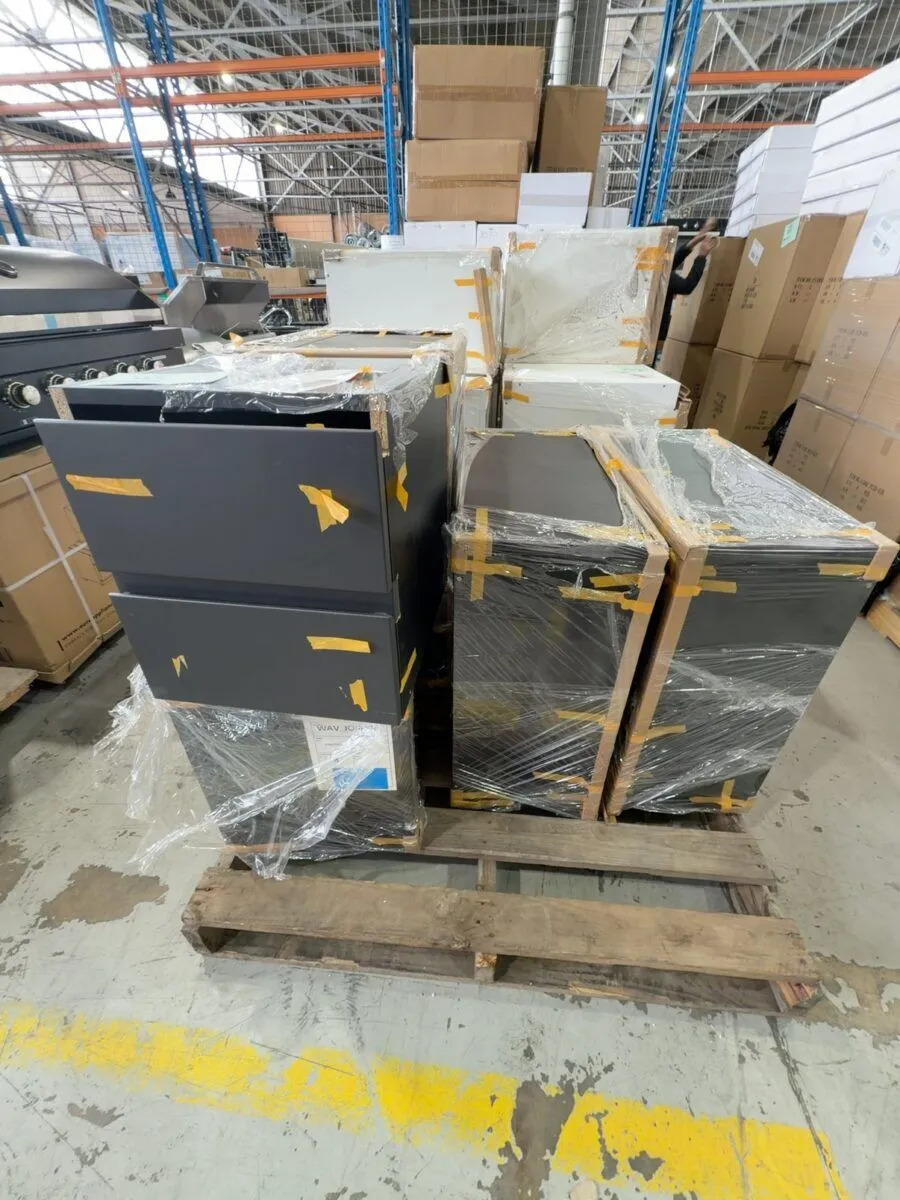 PALLET OF CUSTOM MADE GREY DRAWER UNITS, SOLD AS IS - Fowles Auction ...