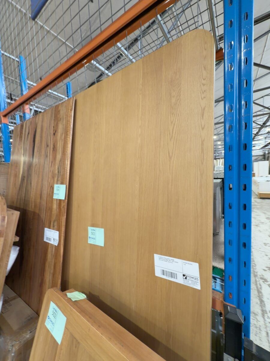 EX DISPLAY ASTON CURVED 2500MM AMERICAN OAK DINING TABLE, WITH CURVED ...