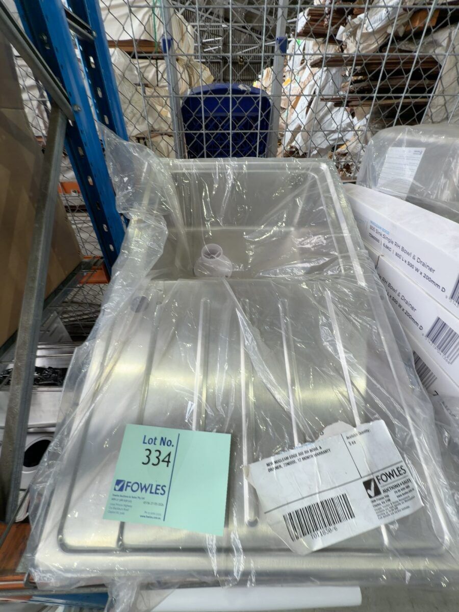 NEW NUGLEAM EDGE 800 RH BOWL & DRAINER, 73N0000, 12 MONTH WARRANTY ...
