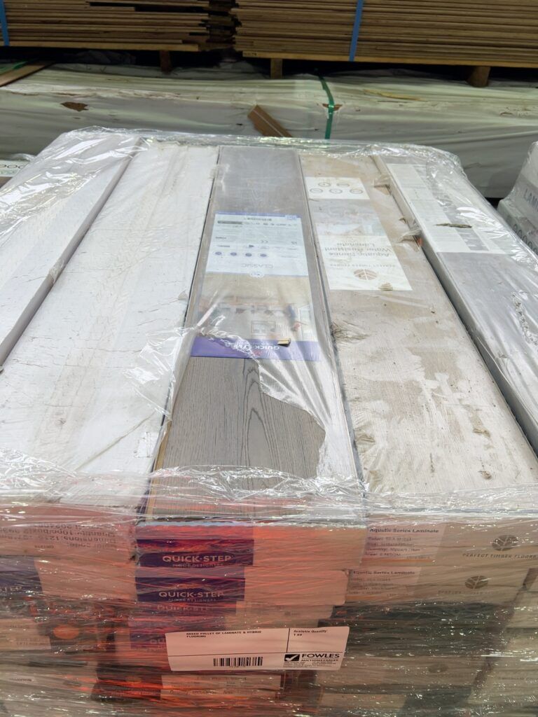 MIXED PALLET OF LAMINATE & HYBRID FLOORING - Fowles Auction & Sales