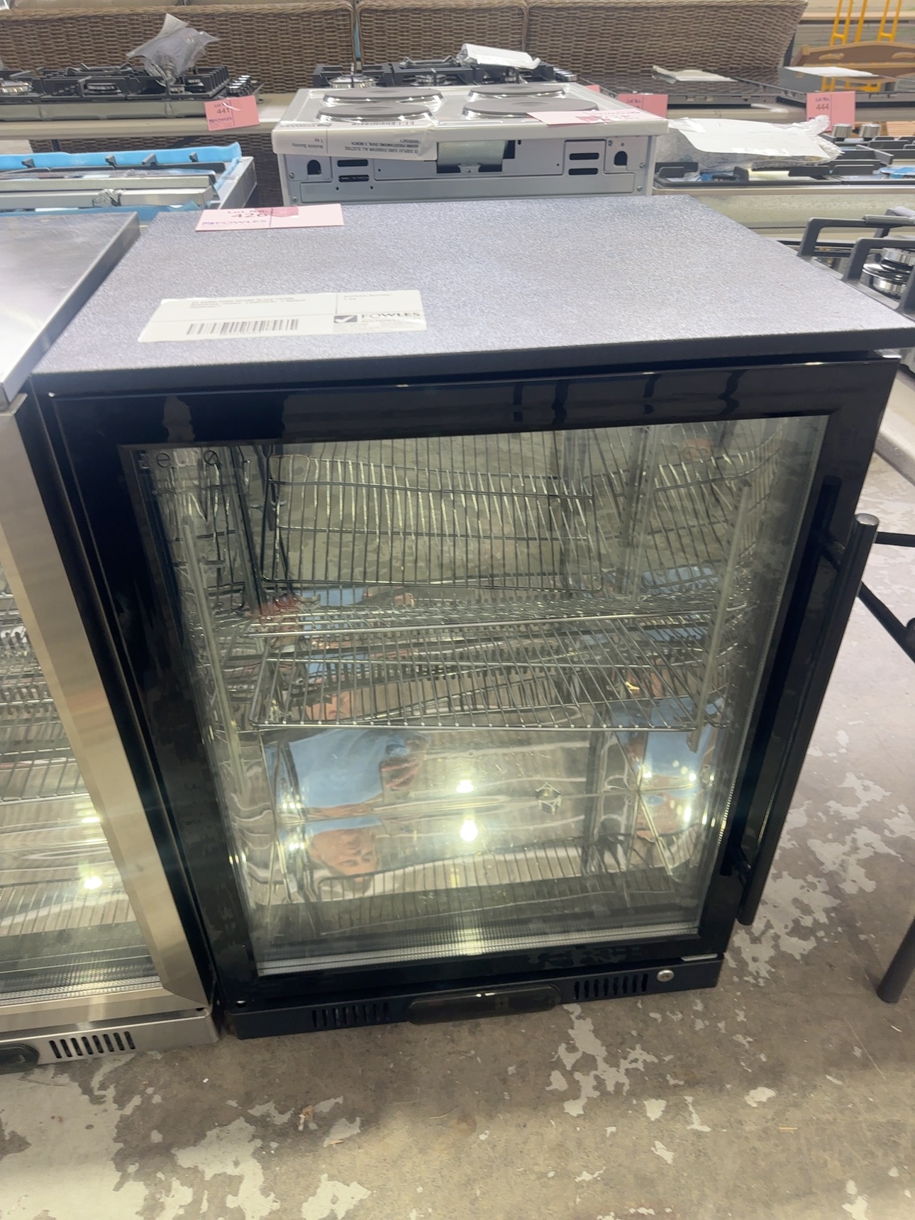 EX DEMO EURO 600MM BLACK FRAME BEVERAGE FRIDGE, EA600WFBL, 3 MONTH ...